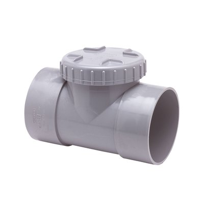 Wadal PVC Clean. Rod+Scr Cap GY 160 2xS | Wavin