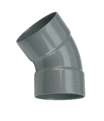 Wadal PVC Bend 45° GY 40 S/S | Wavin
