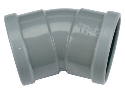 Wafix PVC Bend 30° GY 125 SN4 S/S | Wavin