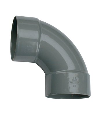 Wadal PVC Bend 88° GY 125 S/S | Wavin